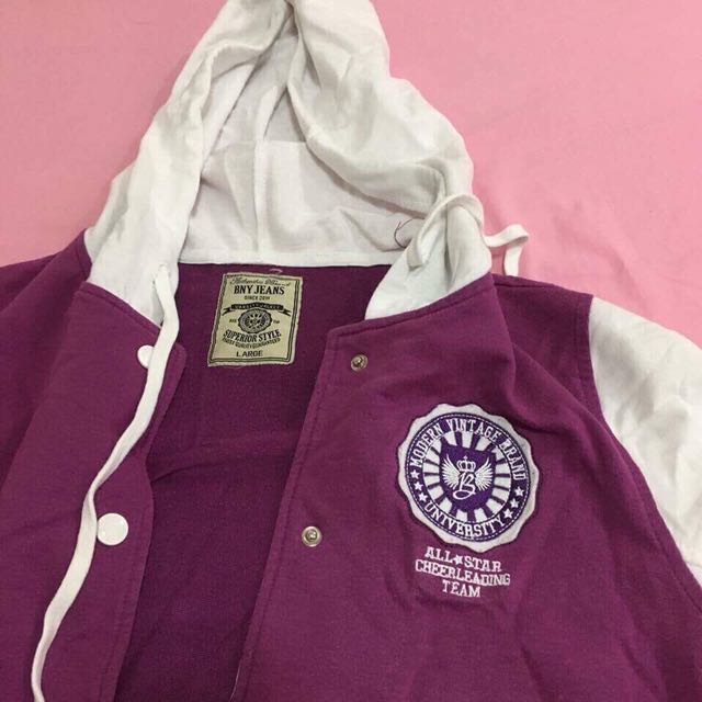 BNY Jeans Varsity Jacket, Women's Fashion, Coats, Jackets and Outerwear ...