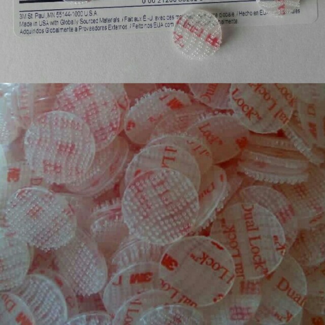 Genuine 3M Dual Lock Button Fastener (Made In USA). Special Die Cut 4 ...