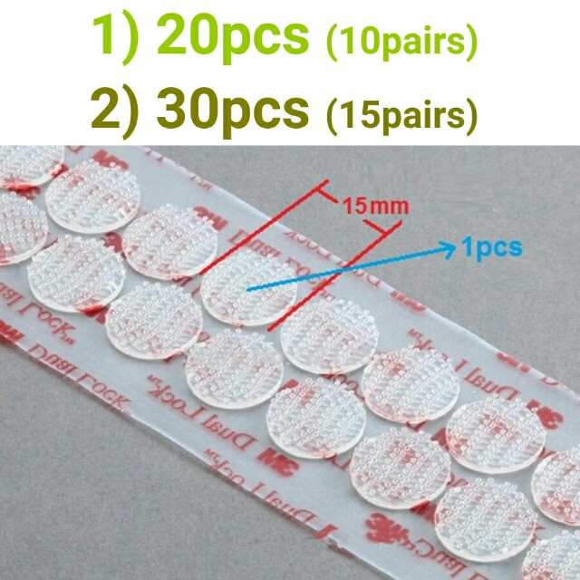 Genuine 3M Dual Lock Button Fastener (Made In USA). Special Die Cut 4 ...