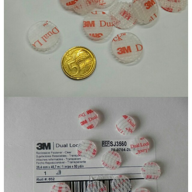 Genuine 3M Dual Lock Button Fastener (Made In USA). Special Die Cut 4 ...