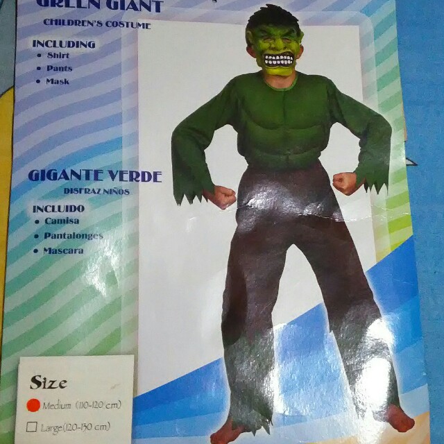 Kids Costume - Green Giant, Babies & Kids, Babies & Kids Fashion on ...