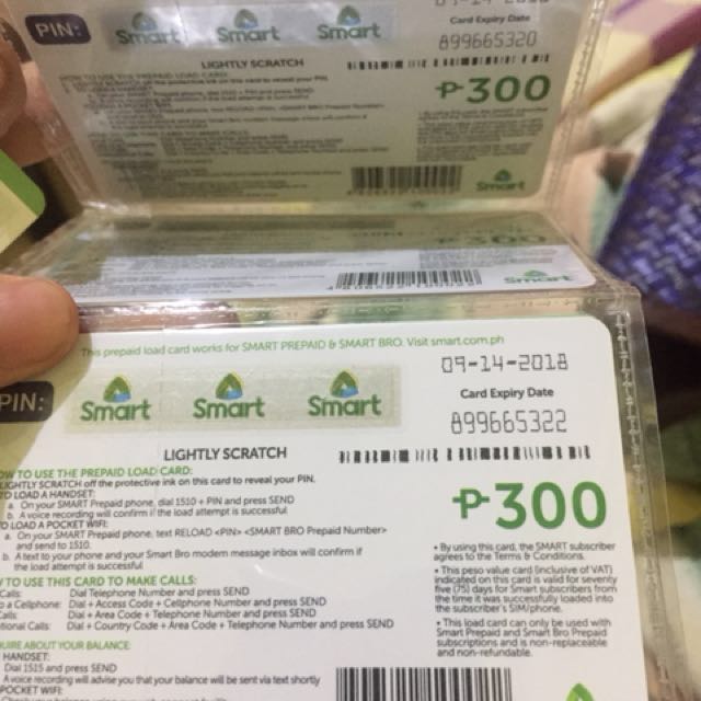 Repriced!! 300 Worth Smart Cell Card (Free SF), Tickets & Vouchers ...