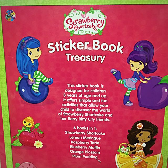 Strawberry Shortcake Sticker Book Treasury, Hobbies & Toys, Books ...