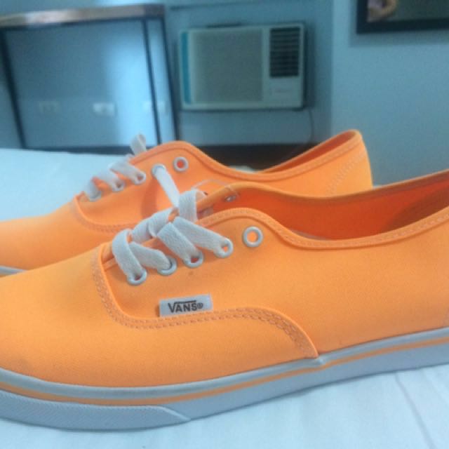 Vans neon orange sneakers for sale (authentic brandnew), Women's ...