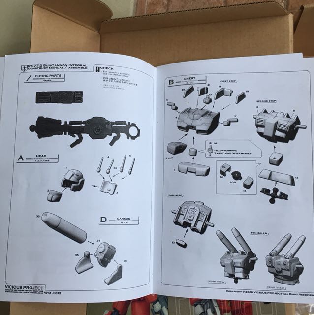 1/100 RX-77-2 GunCannon Integral Gundam Resin Conversion Kit SMS ...