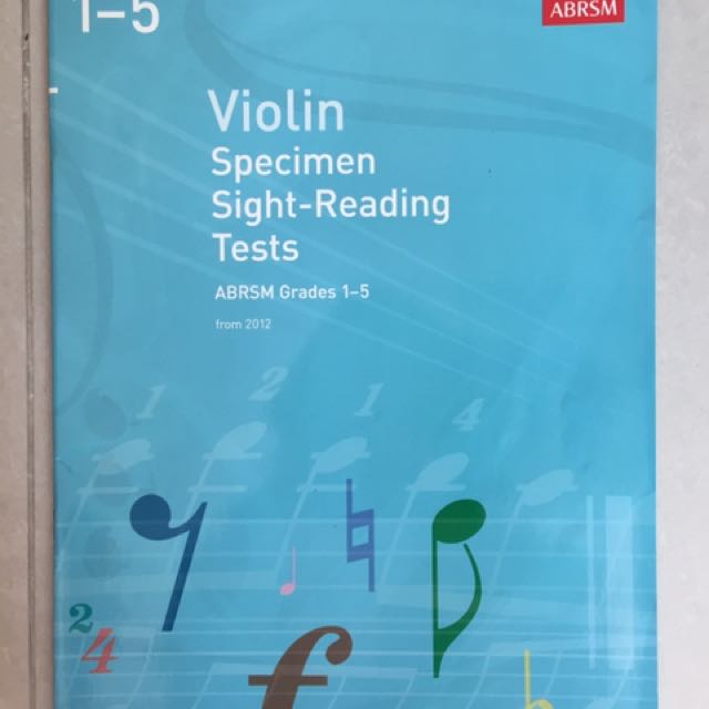 ABRSM Violin Specimen Sight-Reading Tests Grade 1-5, 興趣及遊戲, 書本 & 文具, 補充 ...