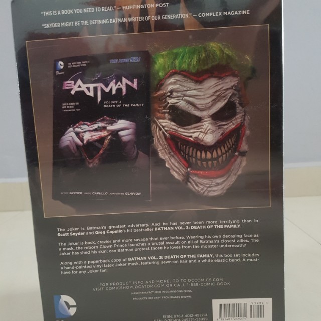 Batman graphic novel box set with Joker mask BNIB, Hobbies & Toys ...