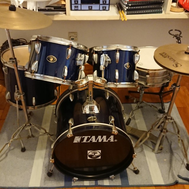 Drum set (Tama stage star), Hobbies & Toys, Music & Media, Musical ...