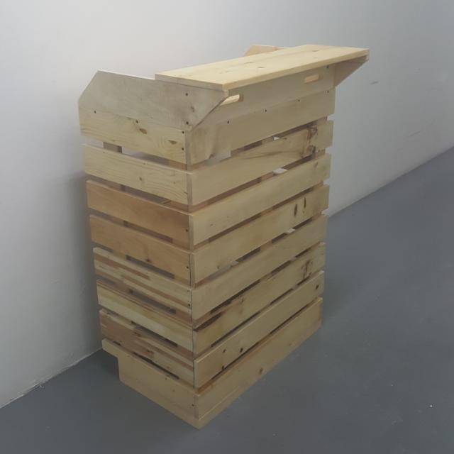 Pallet Craft / Wooden Cashier Counter / Reception Table, Furniture ...