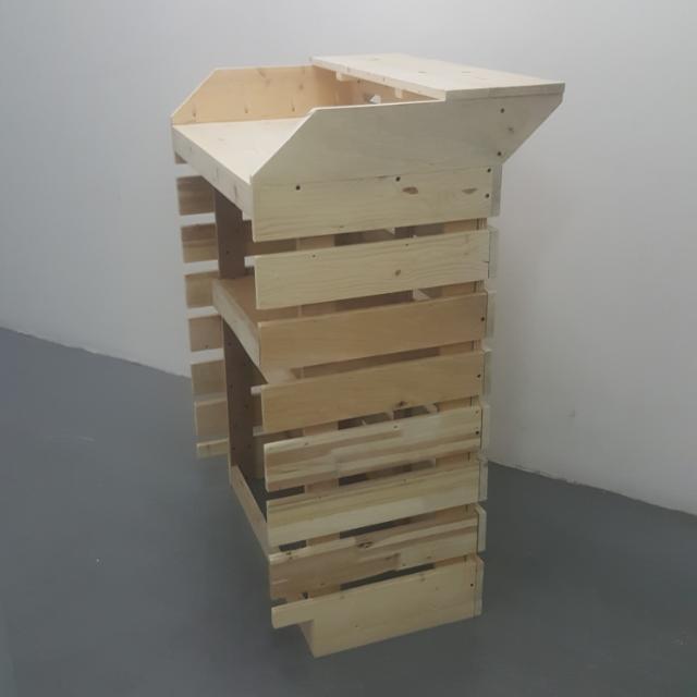 Pallet Craft / Wooden Cashier Counter / Reception Table, Furniture ...