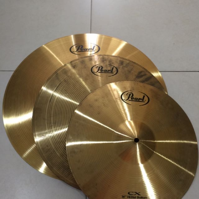 Pearl Cymbal Set, Hobbies & Toys, Music & Media, Music Accessories on ...