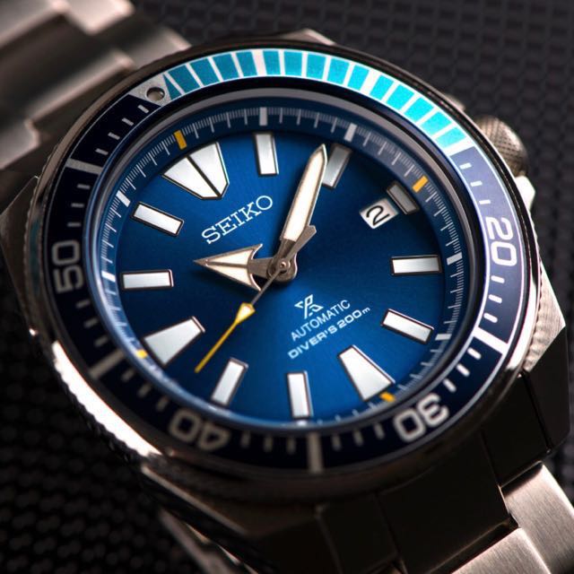 Seiko Blue Lagoon Samurai SRPB09, Luxury, Watches on Carousell