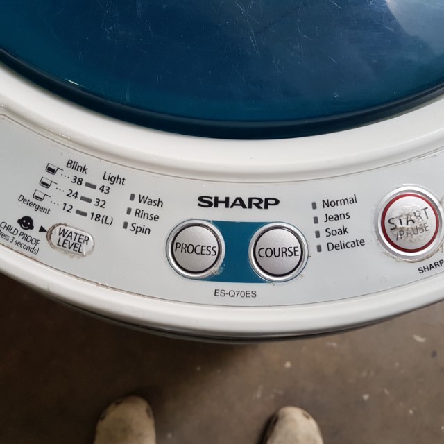 Sharp Washing Machine ES -Q70ES, TV & Home Appliances, Washing Machines ...