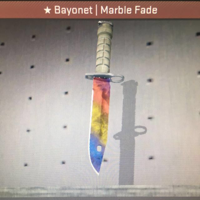 Bayonet marble fade factory new, Video Gaming, Gaming Accessories, Game ...