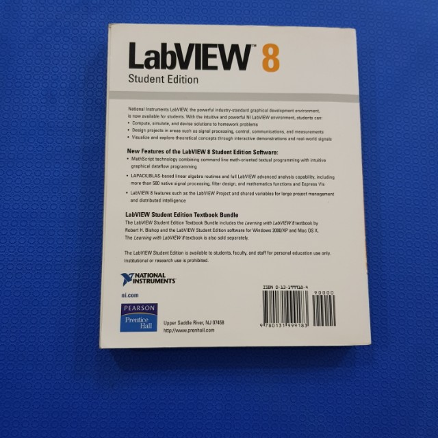 Labview 8 Student Edition, Hobbies & Toys, Books & Magazines, Textbooks ...