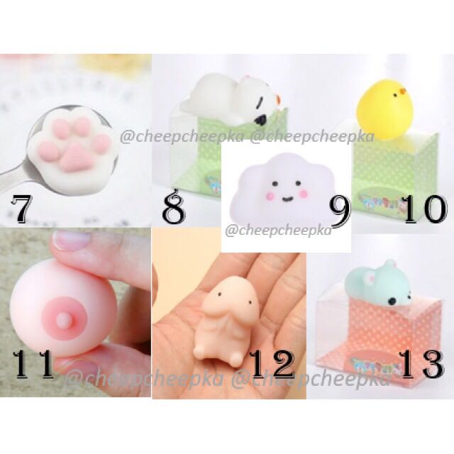 Squishy Mochi Animal Toys, Hobbies & Toys, Toys & Games on Carousell