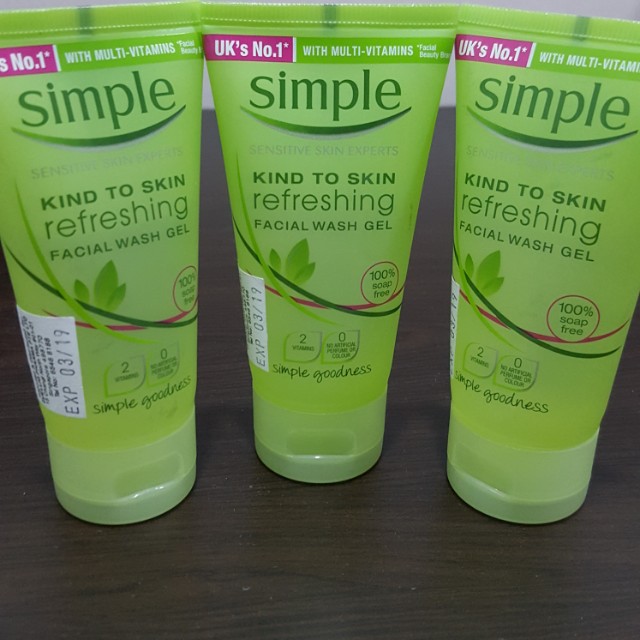 Simple gel face wash, Beauty & Personal Care, Bath & Body, Body Care on ...