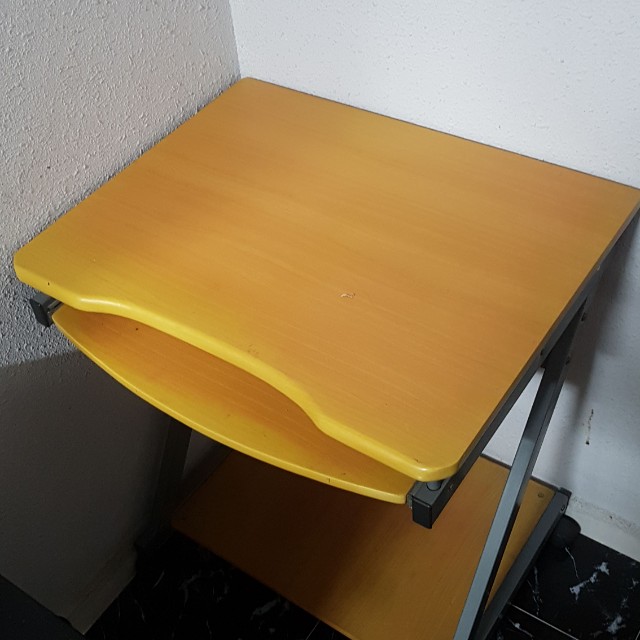 Small computer table, Furniture & Home Living, Furniture, Tables & Sets ...