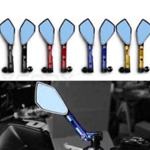 Universal Red Side Mirror, Motorcycles, Motorcycle Accessories on Carousell