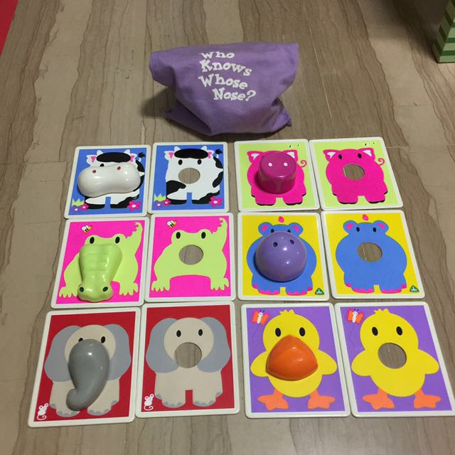 ELC Game 'Who knows whose nose?', Hobbies & Toys, Toys & Games on Carousell