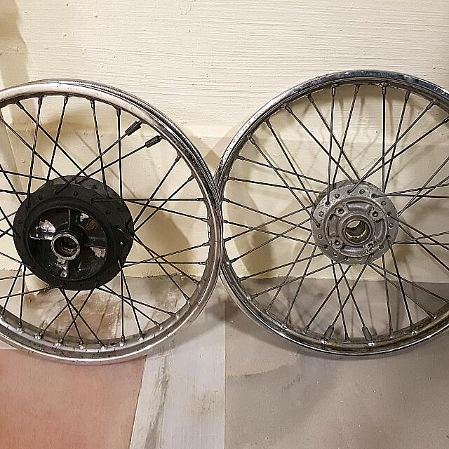 Japan Union Cycle Rim and Parts Of Rxz, Motorcycles, Motorcycle ...