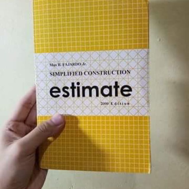 Simplified construction estimate, Hobbies & Toys, Books & Magazines ...