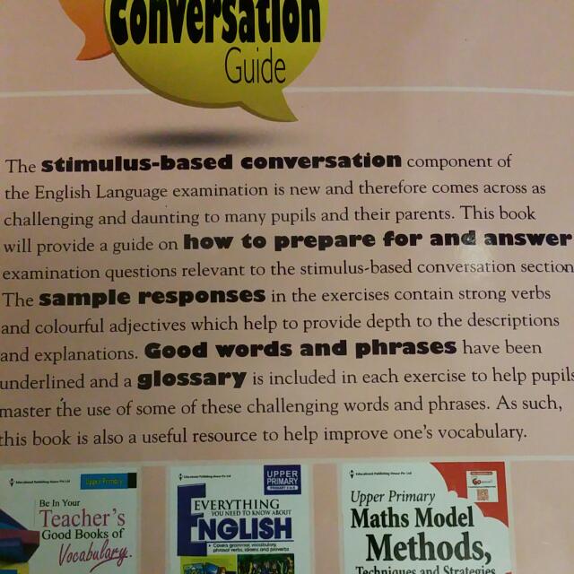Stimulus Based Conversation Guide Psle, Hobbies & Toys, Books ...