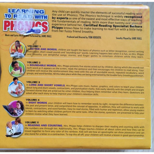 Learning to read with phonics (5VCD complete guide), Babies & Kids ...