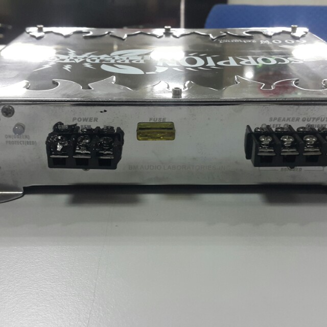 Mossfitt Scorpion Peditor 600w amplifier, Car Accessories on Carousell