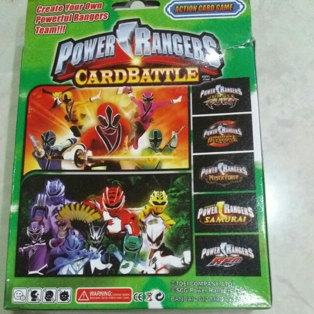 POWER RANGERS CARD BATTLE, Toys & Collectibles, Permainan Papan & Kartu ...