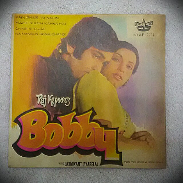 Vintage Raj Kapoor's Bobby soundtrack EP 7inch vinyl, Hobbies & Toys ...