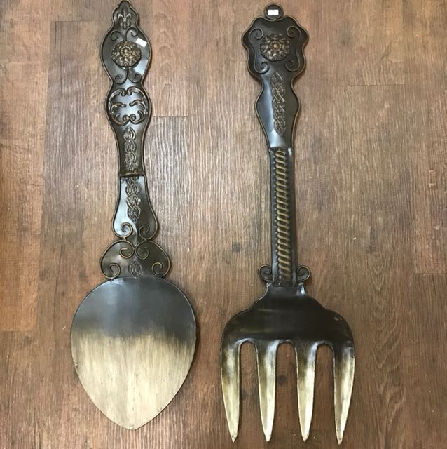 Wall mount very big size fork and spoon, Mobile Phones & Gadgets ...