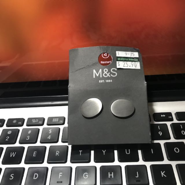 Cuff links ( M&S Oval shape ) forgotten one actually.. never use at all ...