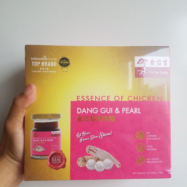 Eu Yan Sang Essence of Chicken Dang Gui & Pearl, Health & Nutrition ...
