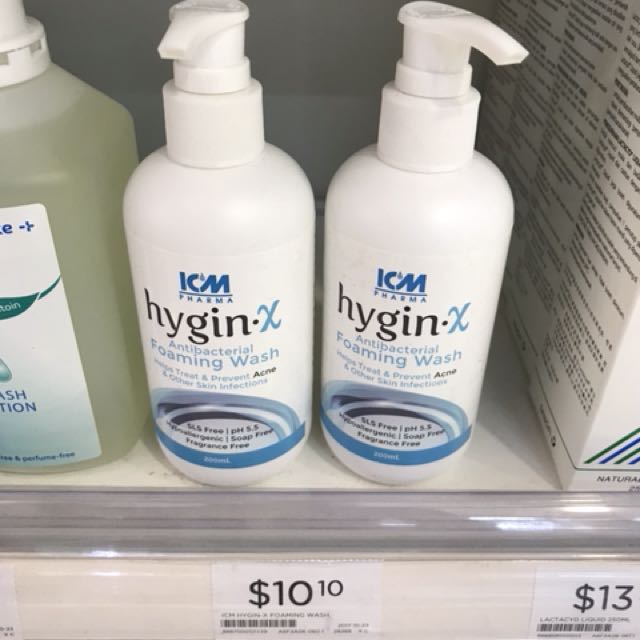 ICM Pharma Hygin.X Antibacterial Foaming Wash. Helps treat acne & other ...
