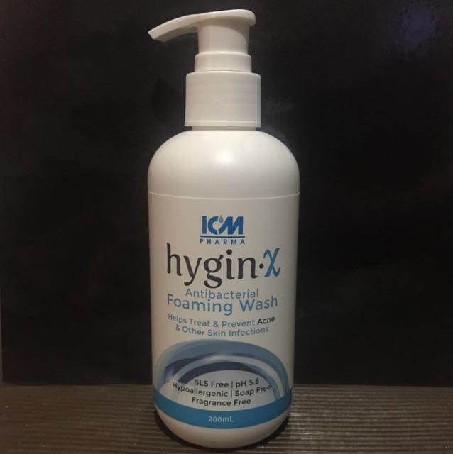 ICM Pharma Hygin.X Antibacterial Foaming Wash. Helps treat acne & other ...
