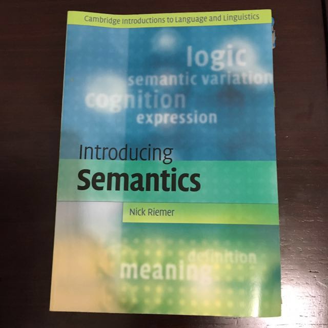 Introducing Semantics, 興趣及遊戲, 書本 & 文具, 補充練習 - Carousell