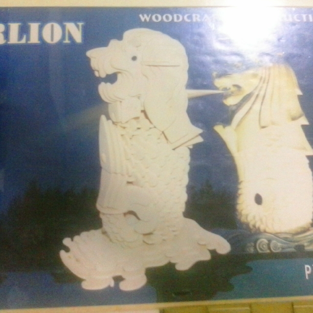 Merlion wooden construction kit, board games, Hobbies & Toys, Toys ...