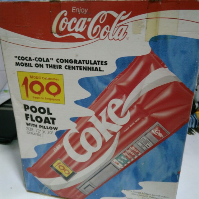 old coca cola pool float no default, Everything Else on Carousell
