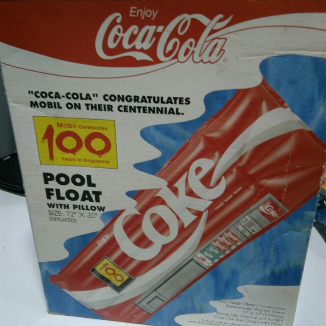 old coca cola pool float no default, Everything Else on Carousell