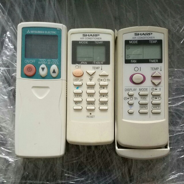Used original remote controls for aircon, TV & Home Appliances, Air ...
