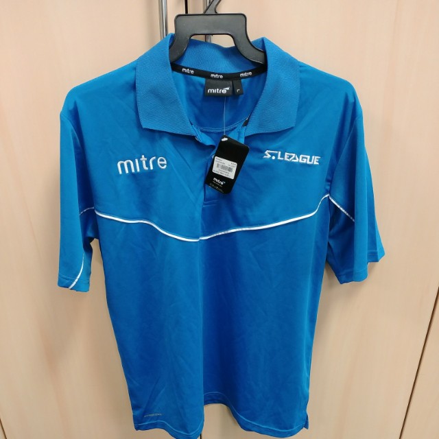 Mitre Blue Polo Shirt S.League, Men's Fashion, Activewear on Carousell