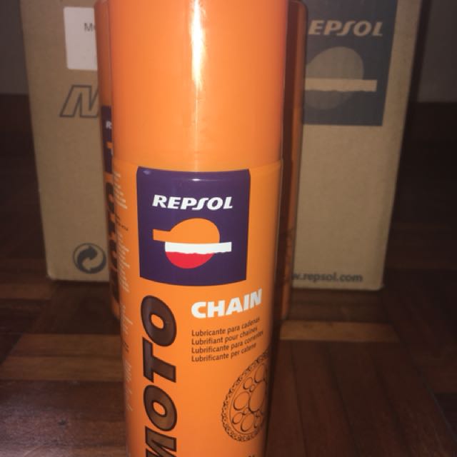 Repsol Moto Chain Lube-Spray Rantai, Auto Accessories on Carousell