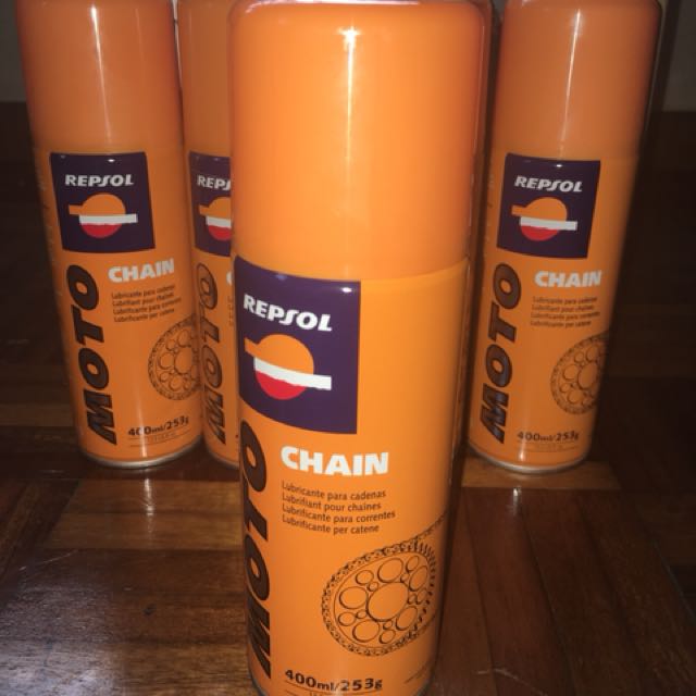 Repsol Moto Chain Lube-Spray Rantai, Auto Accessories on Carousell
