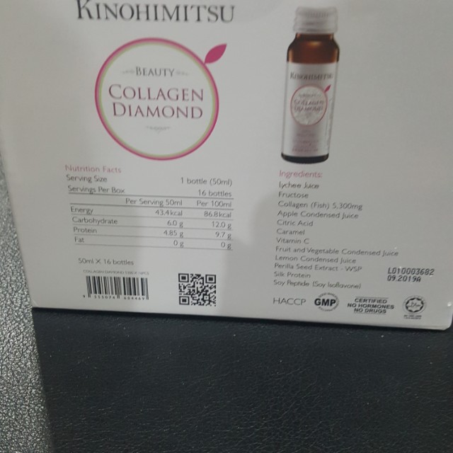 Brand New Kinohimitsu Collagen Diamond drink, Health & Nutrition ...
