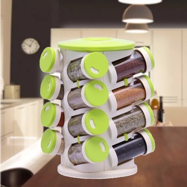 Plastic Spice Rack 16 IN 1, Furniture & Home Living, Bathroom & Kitchen ...