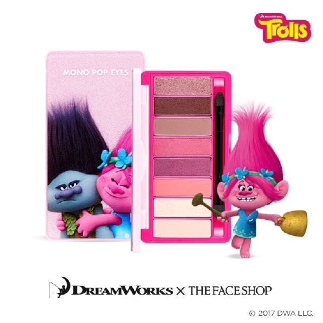 THE FACE SHOP TROLLS MONO POP EYES EYESHADOW PALETTE IN SWEET CUPCAKE ...