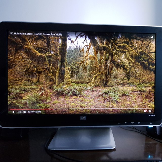 HP 20 Inch 2009f HD Monitor With Built In Speakers LCD 20" Gaming ...