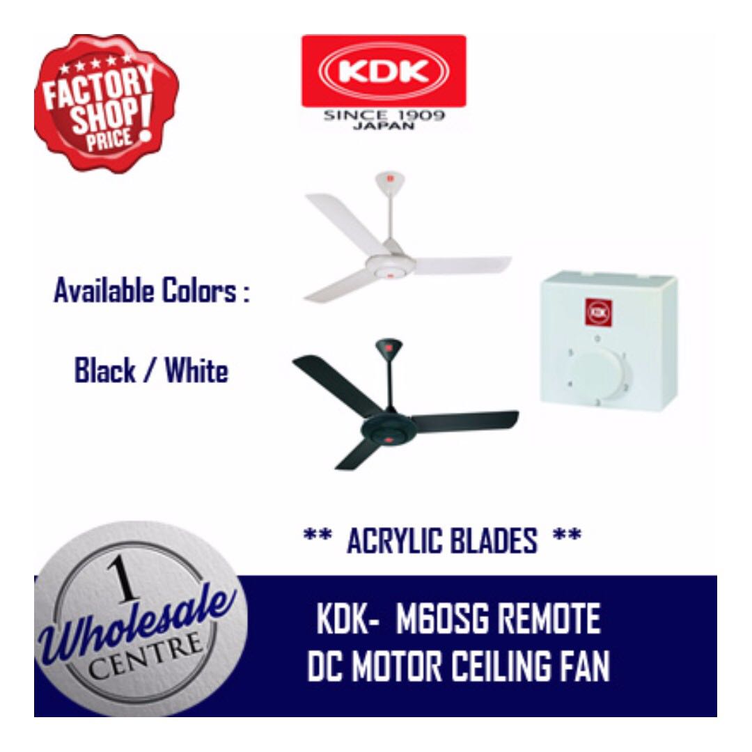 KDK M60SG CEILING FAN, Furniture & Home Living, Lighting & Fans, Fans ...
