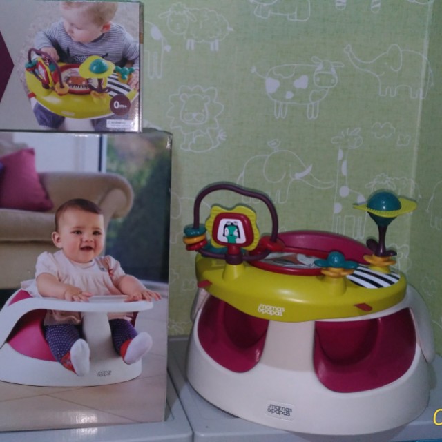 Mamas and Papas baby snug chair bumbo seat with activity toy tray ...